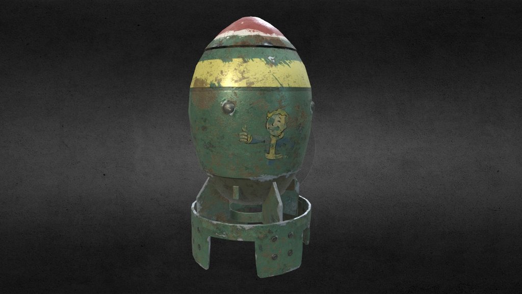 Fallout 4 Mini nuke - Fan tribute - SGP27 - 3D model by ...
