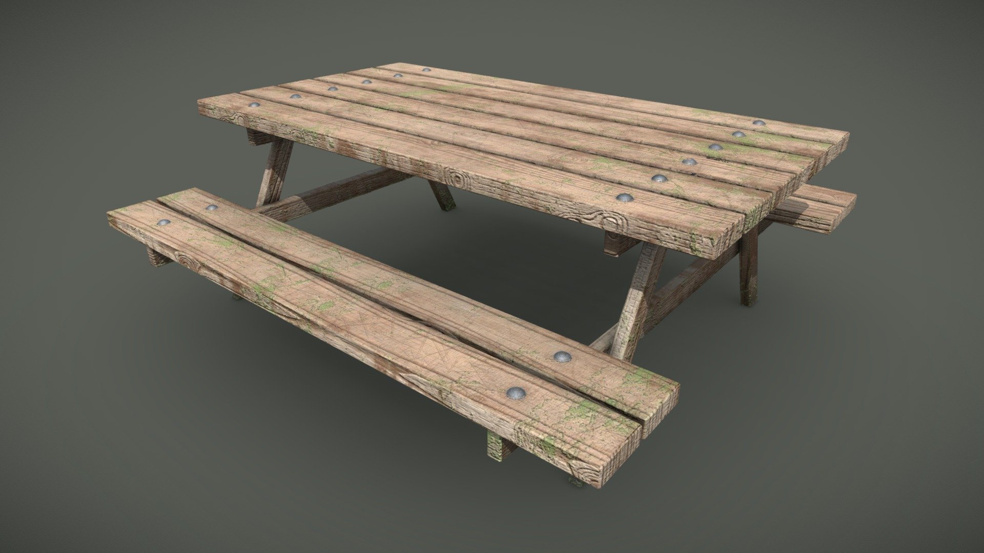 Rustic Old Bench - 3D model by Octopple [51fbf8c] - Sketchfab
