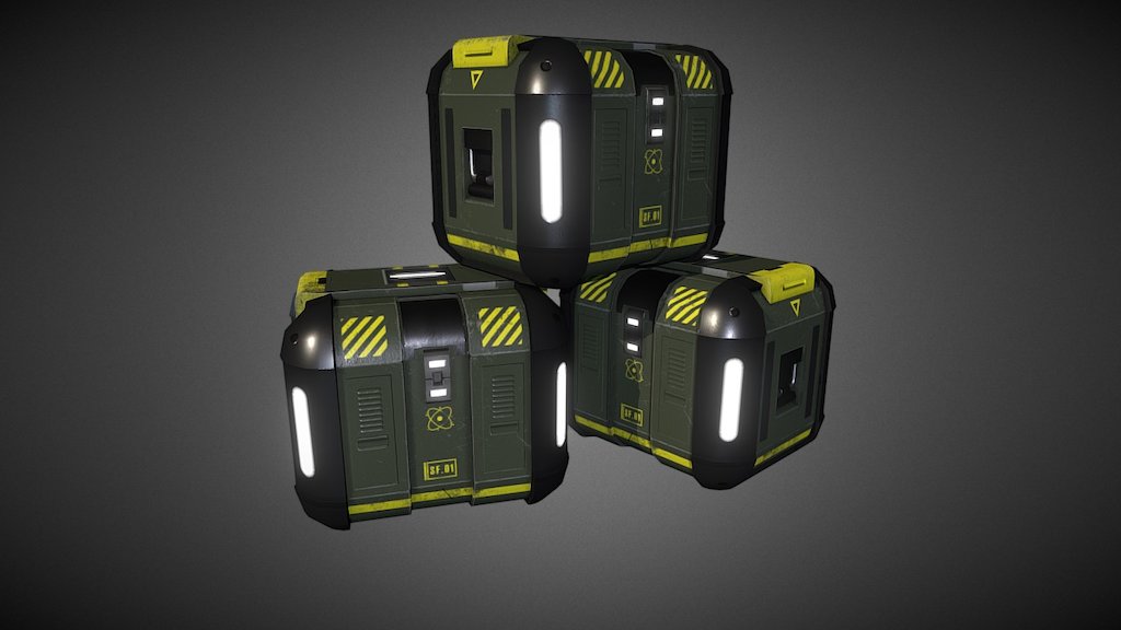 Sci-fi Case - 3D model by valentin_bourdon [51fd4a2] - Sketchfab