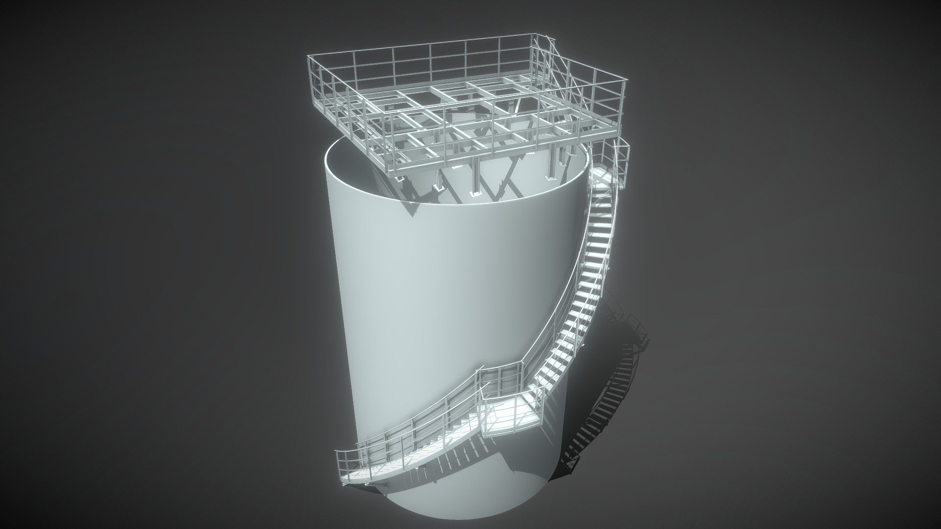 SOLVENT TANK PLATFORM - Download Free 3D model by proleed [51feb99 ...