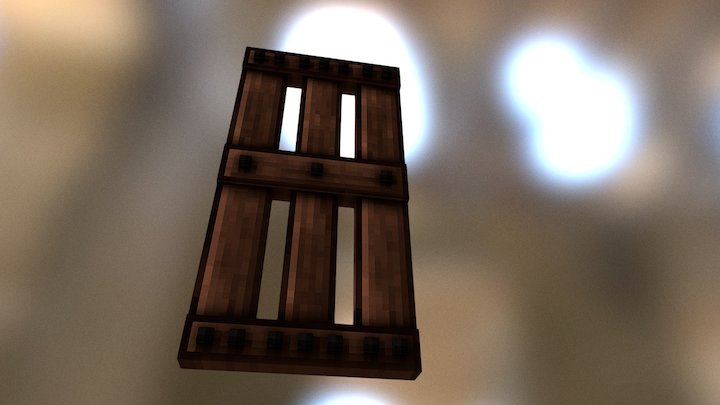 Minecraft-voxel-door 3D models - Sketchfab