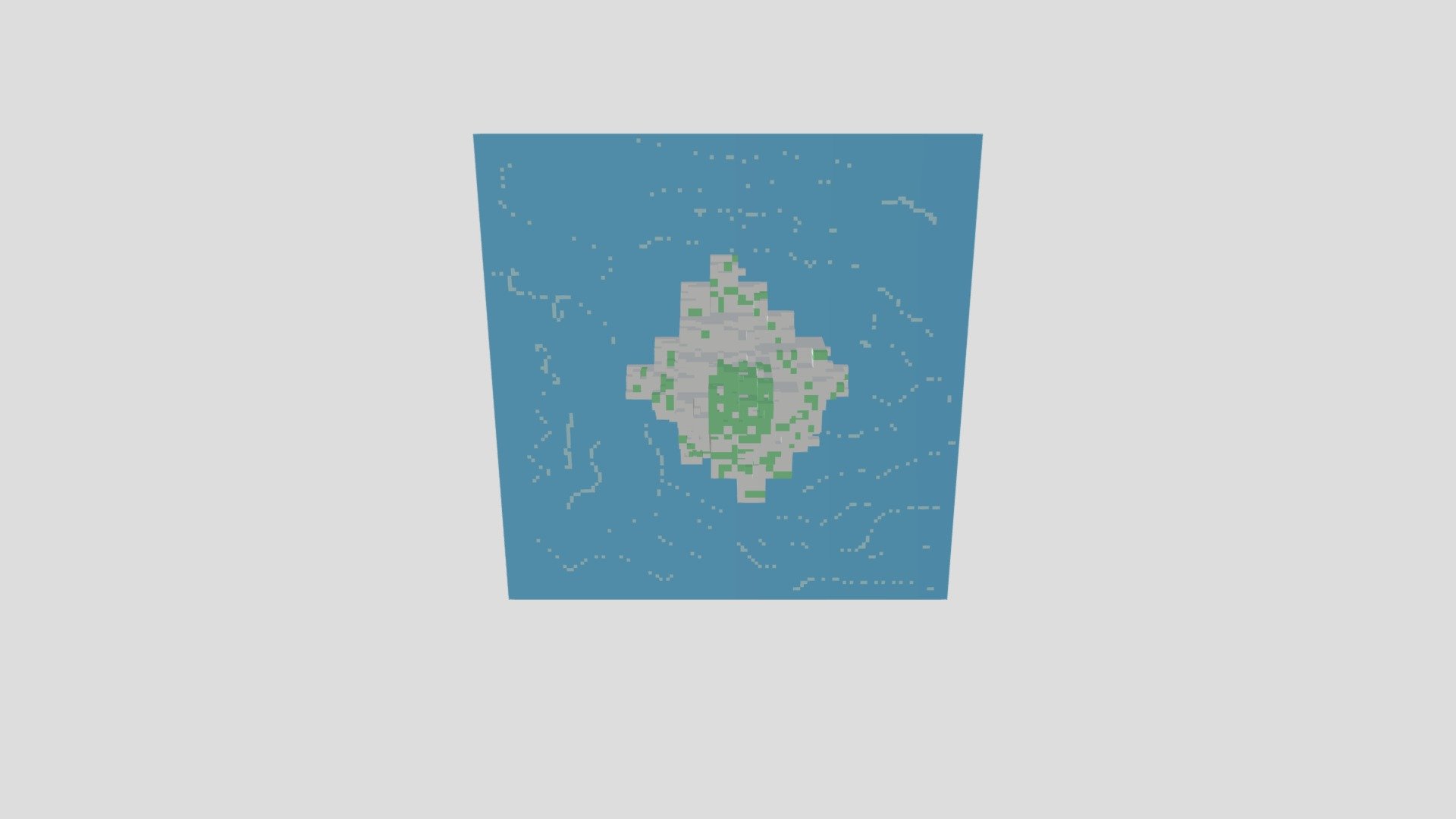 Voxel Mossy Rock On Water - Download Free 3D model by william.steiner ...