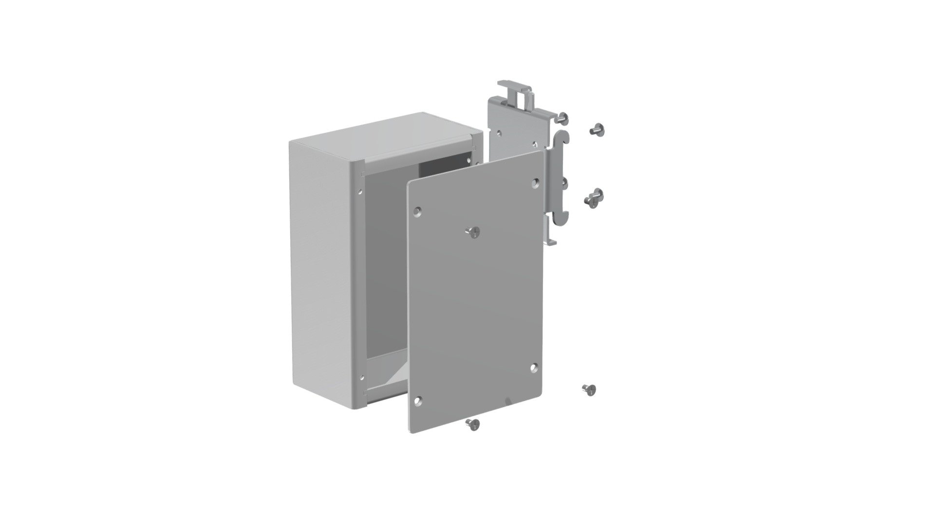 Exploded view - DIN RAIL BOX DRB seires - 3D model by takachitec5 ...