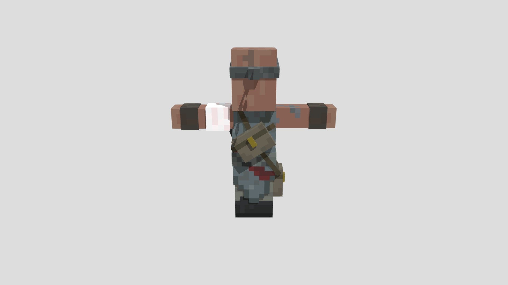 Villager bandit - Download Free 3D model by Nightfoxy3D (@Nightfoxymc ...