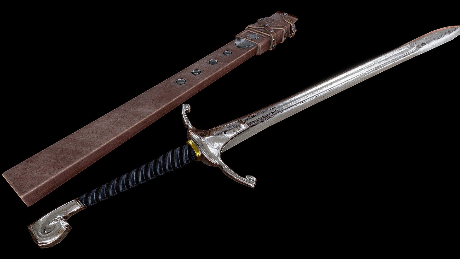 Basic Sword #0001 - 3D model by UnrealAssets.io (@metacaptain) [52078f6 ...
