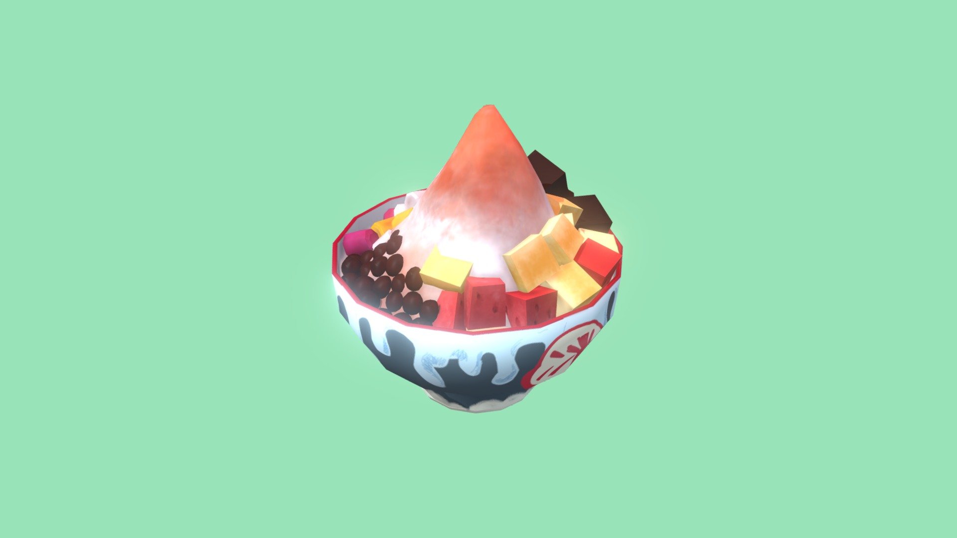 Hand Painted Food - 3D model by Rixin Lin (@zdntea) [520a7ec] - Sketchfab