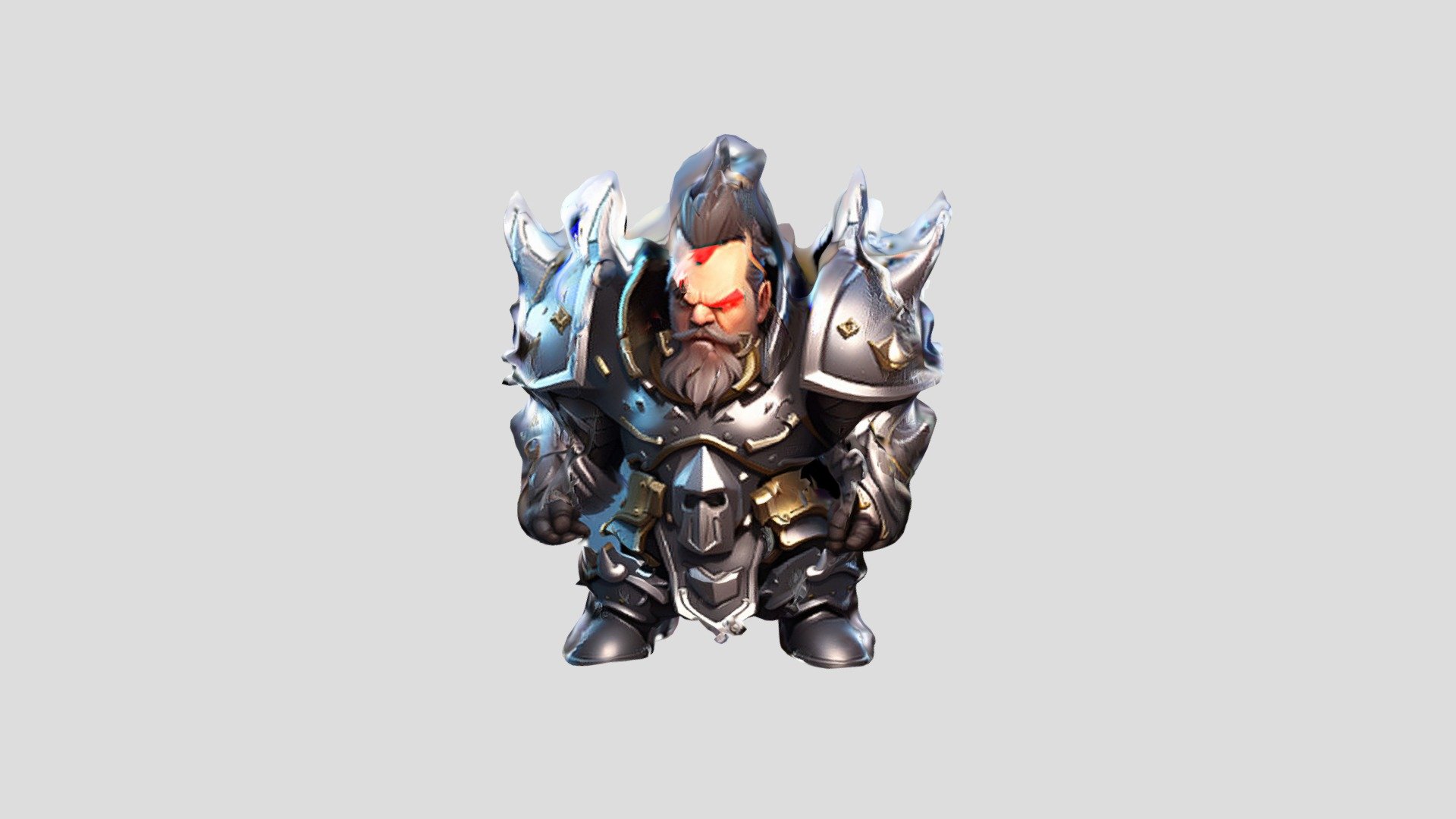 Man in Black Armor with a Beard A man in blac - Download Free 3D model ...