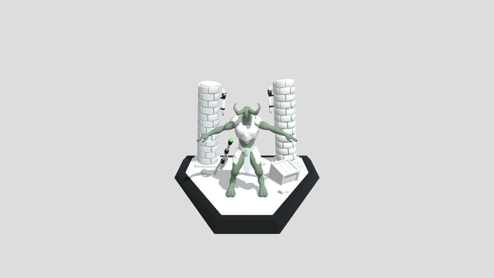 DIORAMA_Demonio - 3D model by Nasha.design [520b731] - Sketchfab
