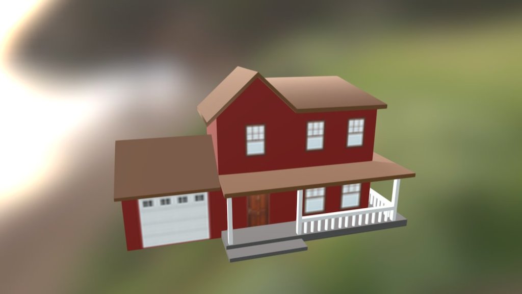 Two Story House - 3D model by blitzarcticwolf [520d105] - Sketchfab