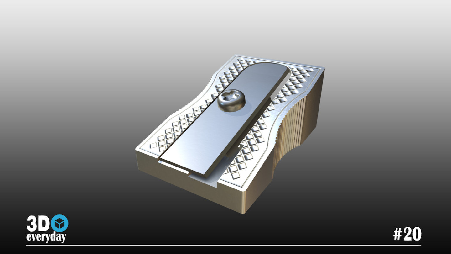 Day#20: Sharpener - Download Free 3D model by JuanG3D [520e434] - Sketchfab