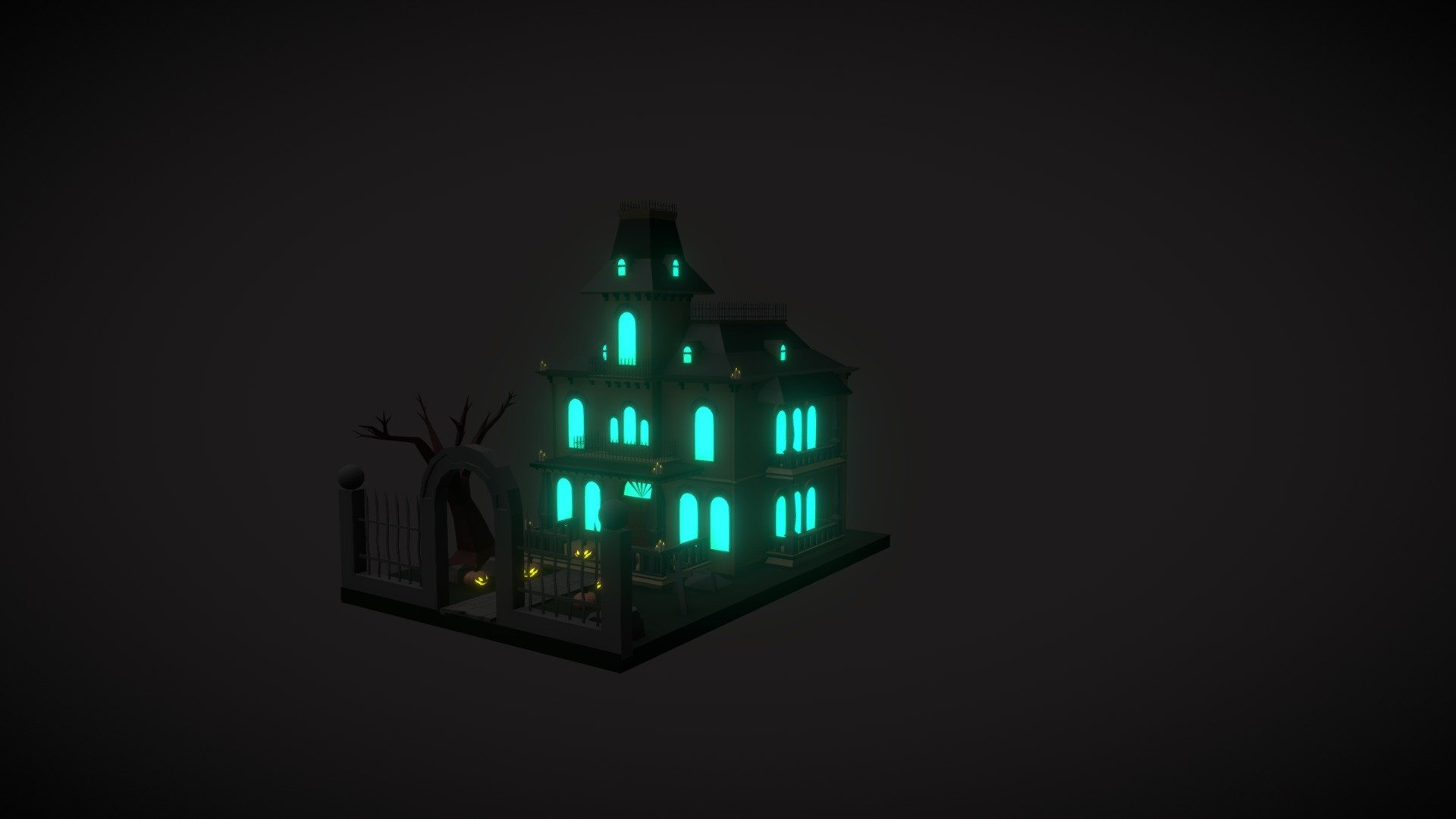 Halloween ghosts home - Download Free 3D model by Aid (@aid2901 ...