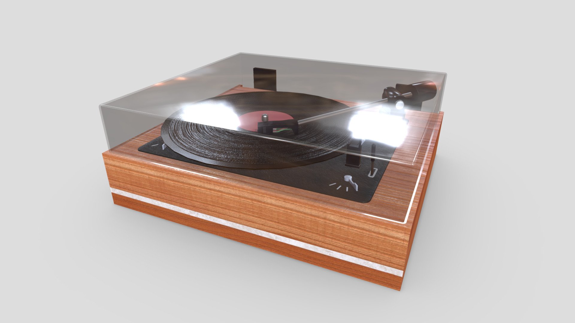 Record player for vinyls - Download Free 3D model by assetfactory ...
