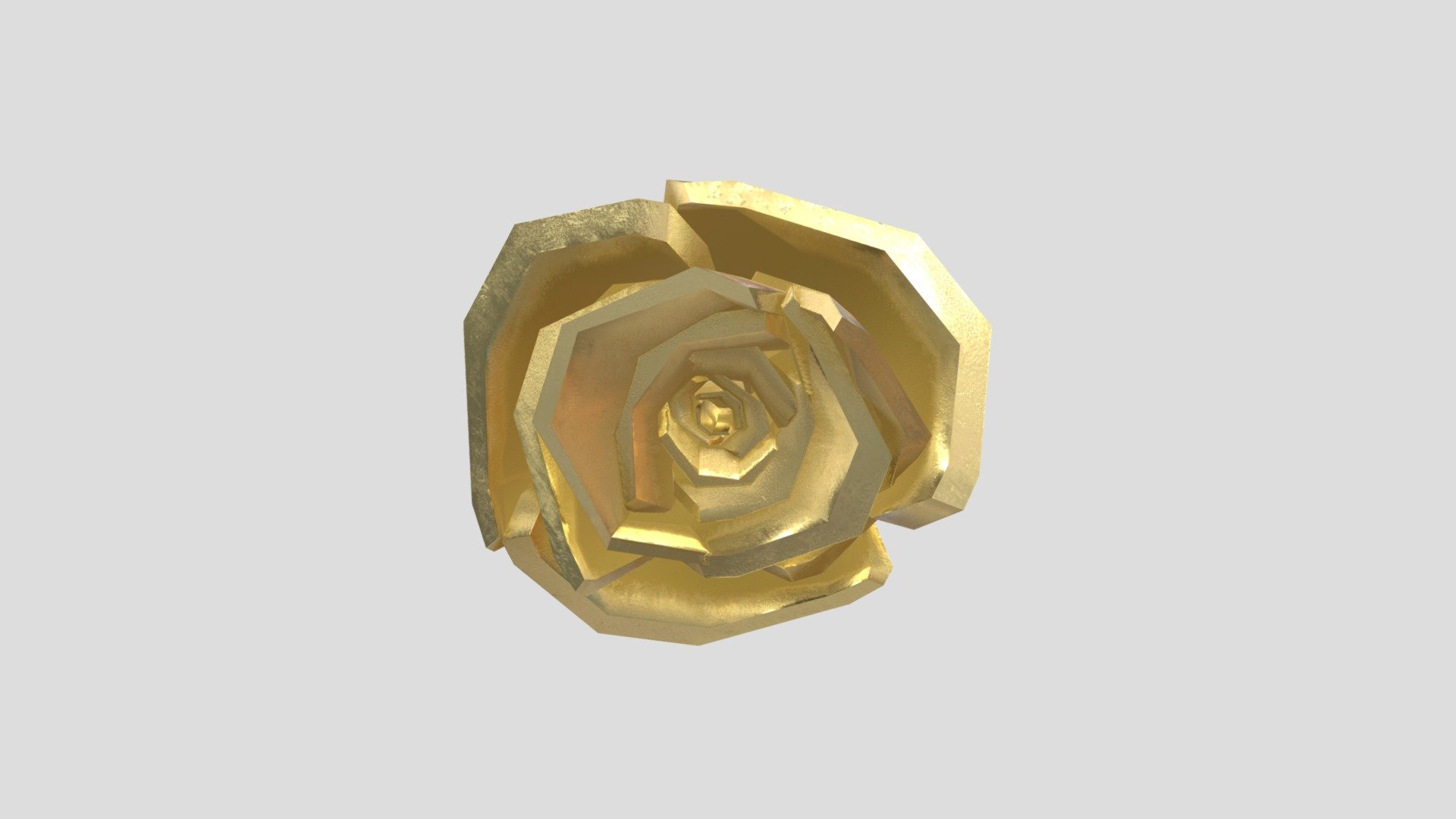 Golden Rose - 3D model by Blue Speedster (@wolvehunt12) [5219043 ...