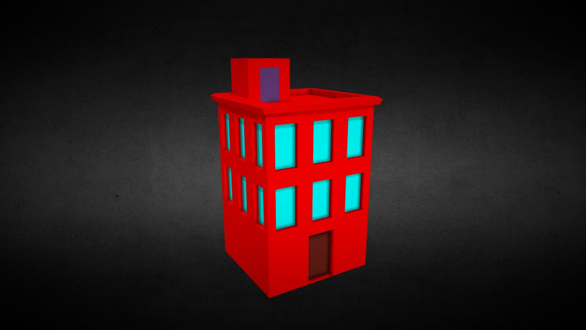 Edificio Rojo Low Poly (Pruebas Color) - 3D model by SomosIndie [521d4f1] - Sketchfab