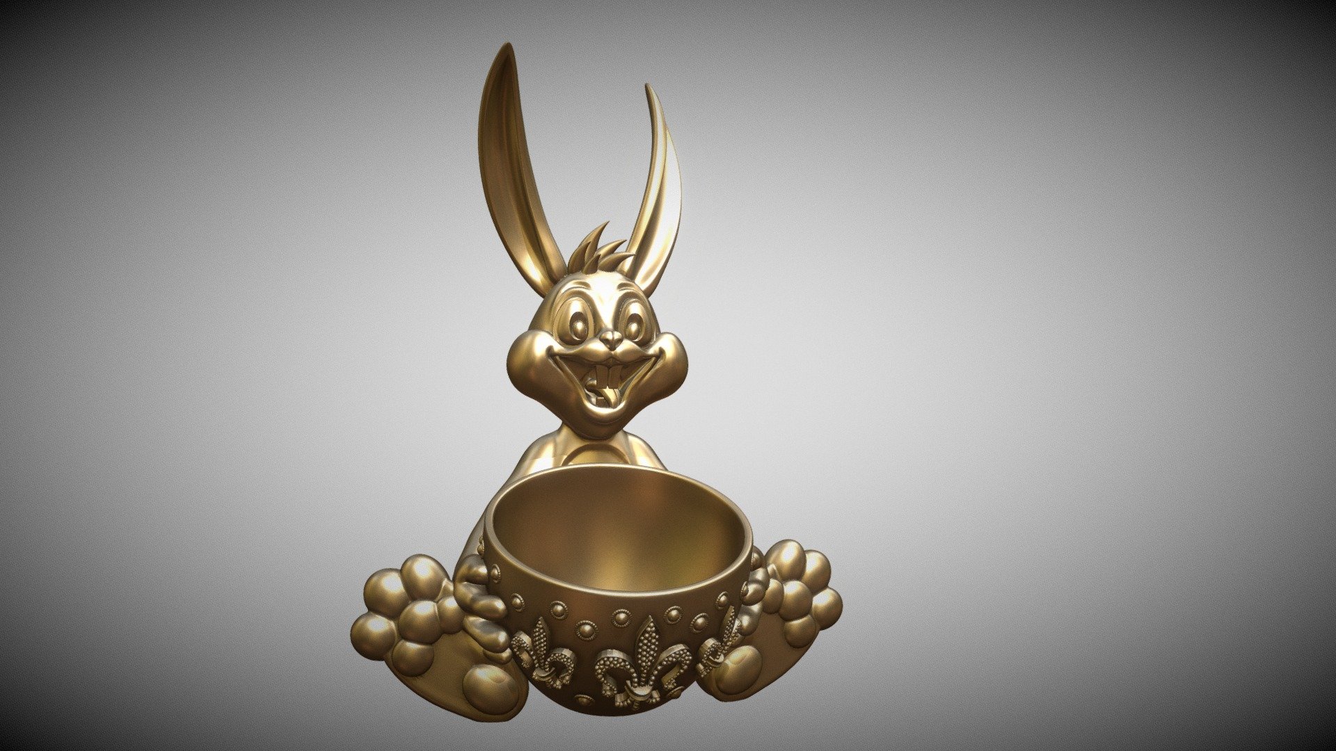rabbit with cup for jewelry - Buy Royalty Free 3D model by spartankaKst ...