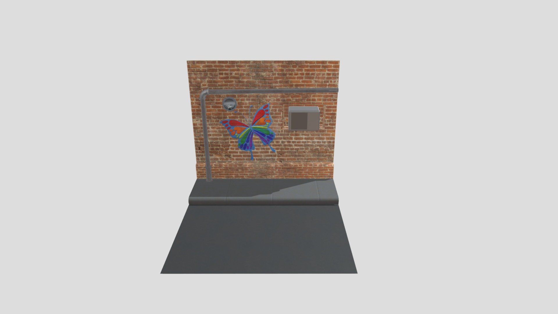 Alley - Download Free 3D model by oliviacarter [521f6c0] - Sketchfab