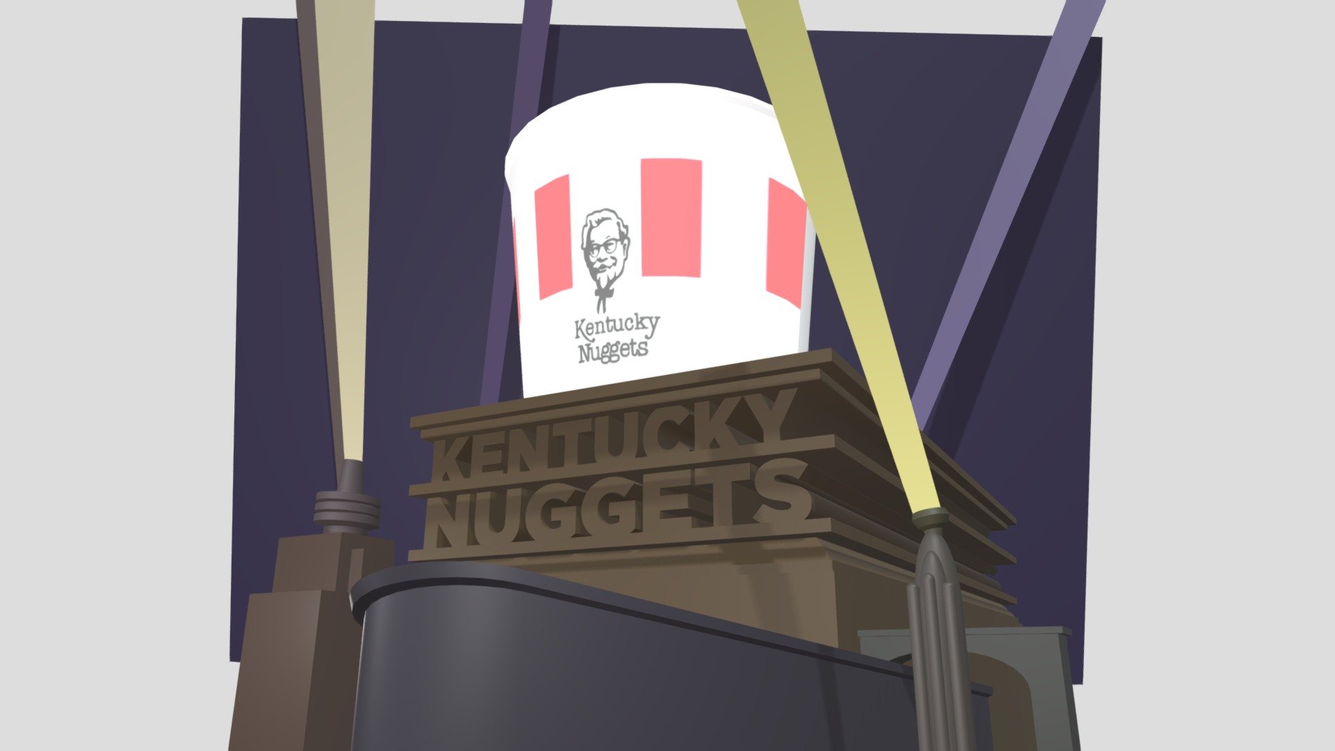 Kentucky Nuggets Logo 1985 Remake - 3D model by imnotjohn (@Fartio ...