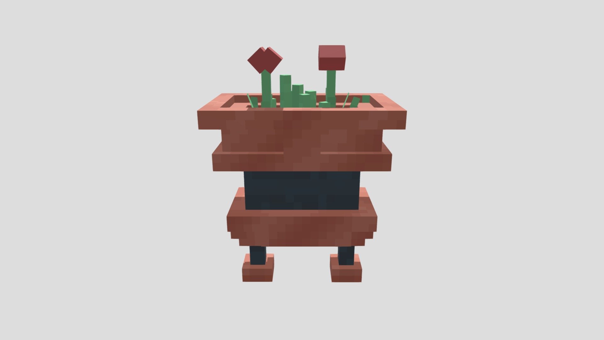 Copper flower pot - 3D model by jackodupate [522705a] - Sketchfab