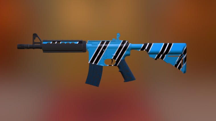 M4A4 | Blue-Bee - 3D model by diegonoss [5227543] - Sketchfab