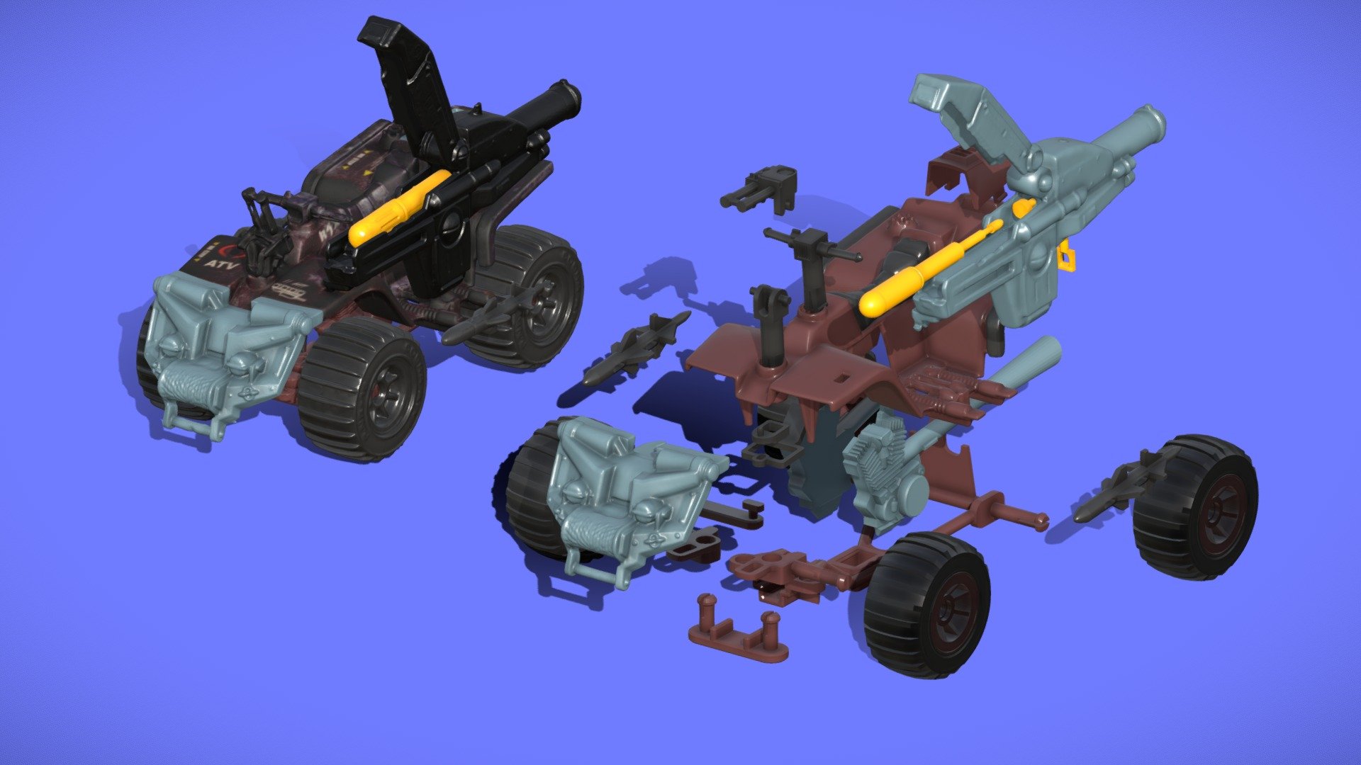 2009 GI-JOE ATV-FERRET SCAN AND REDRAW - 3D SCAN - Buy Royalty Free 3D ...