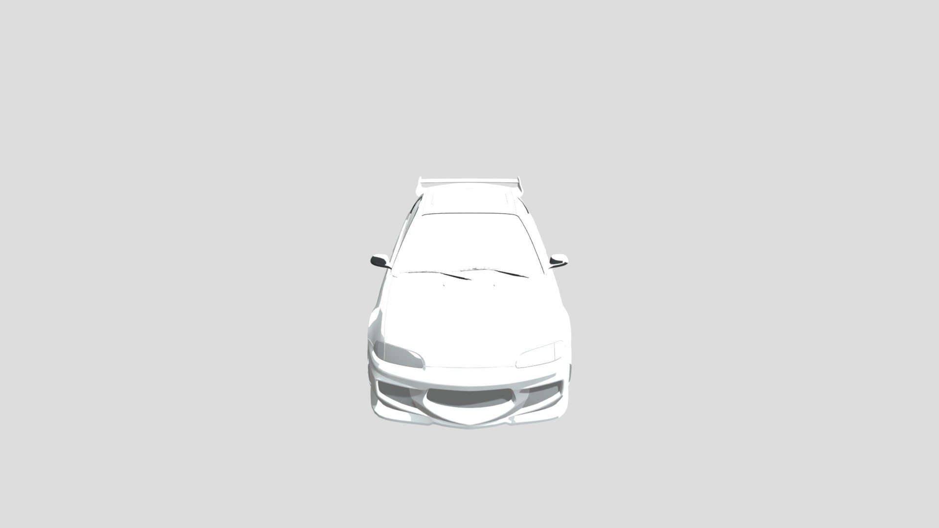 Honda Civic MK5 Coupe 1993-1996 - Download Free 3D model by Merc_TV ...