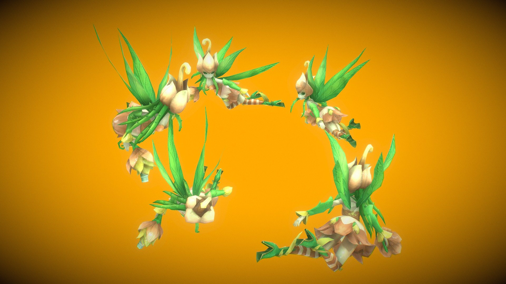 Leaf elves fairy - Download Free 3D model by Luna Studio (@StudioLuna ...