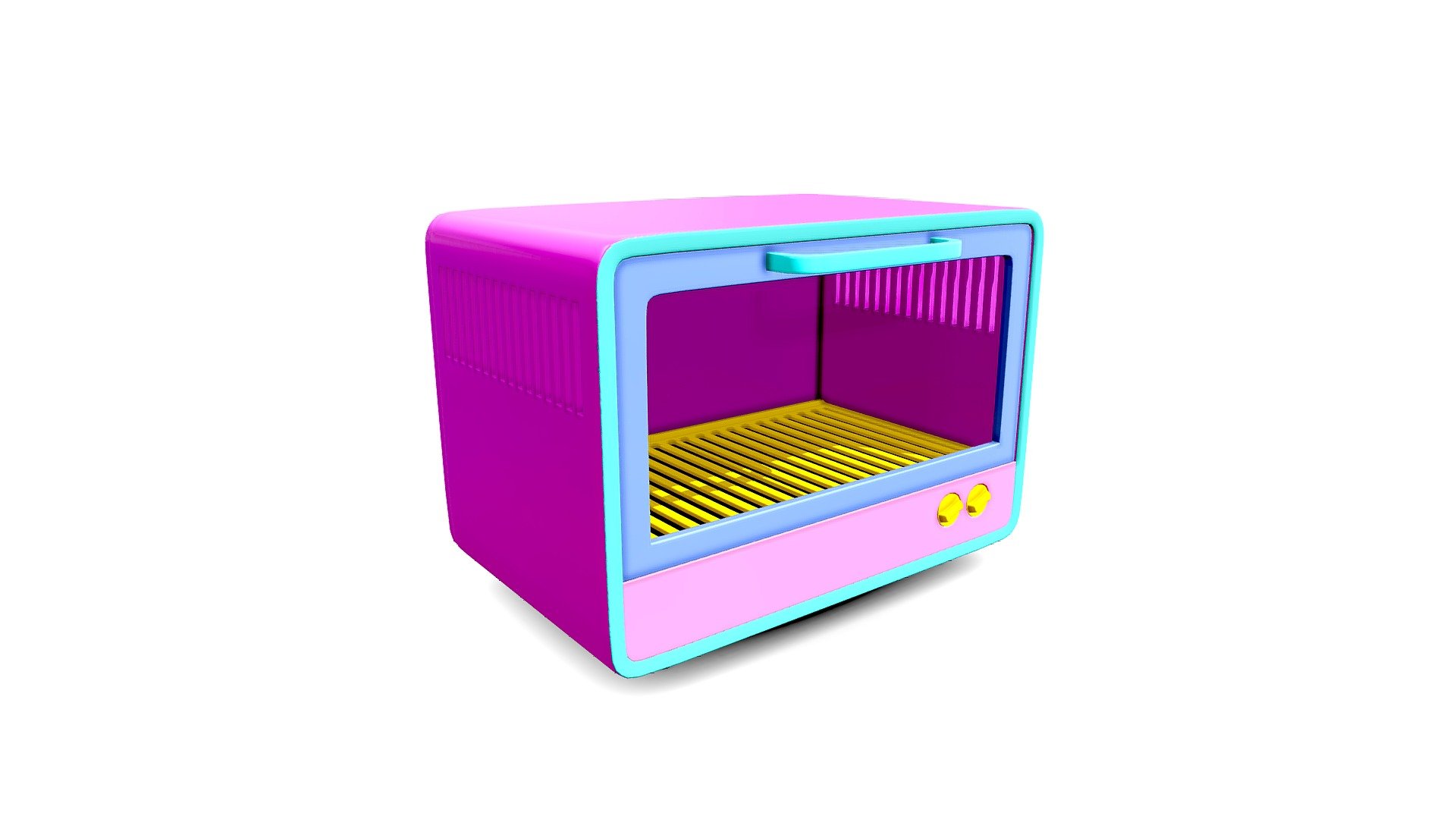 Electric Toaster Oven Cartoon - Buy Royalty Free 3D model by Raj ...