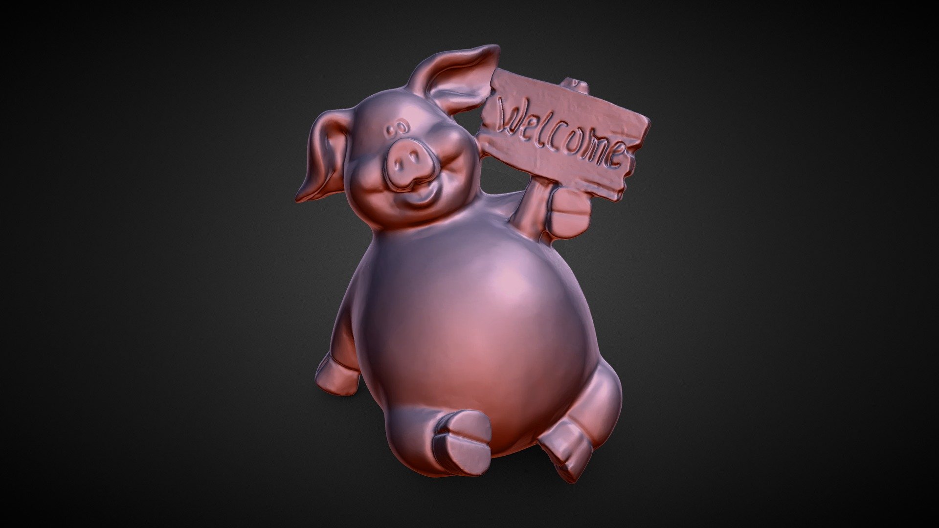 Welcome Piggy - Buy Royalty Free 3D model by Stephane.CelticVerse ...