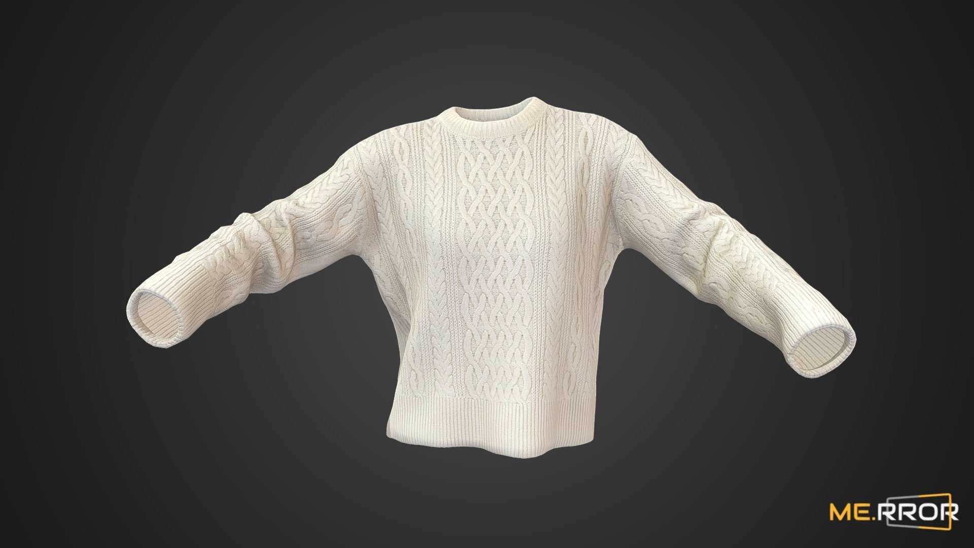 [Game-Ready] White Knit Sweater - Buy Royalty Free 3D model by ME.RROR ...