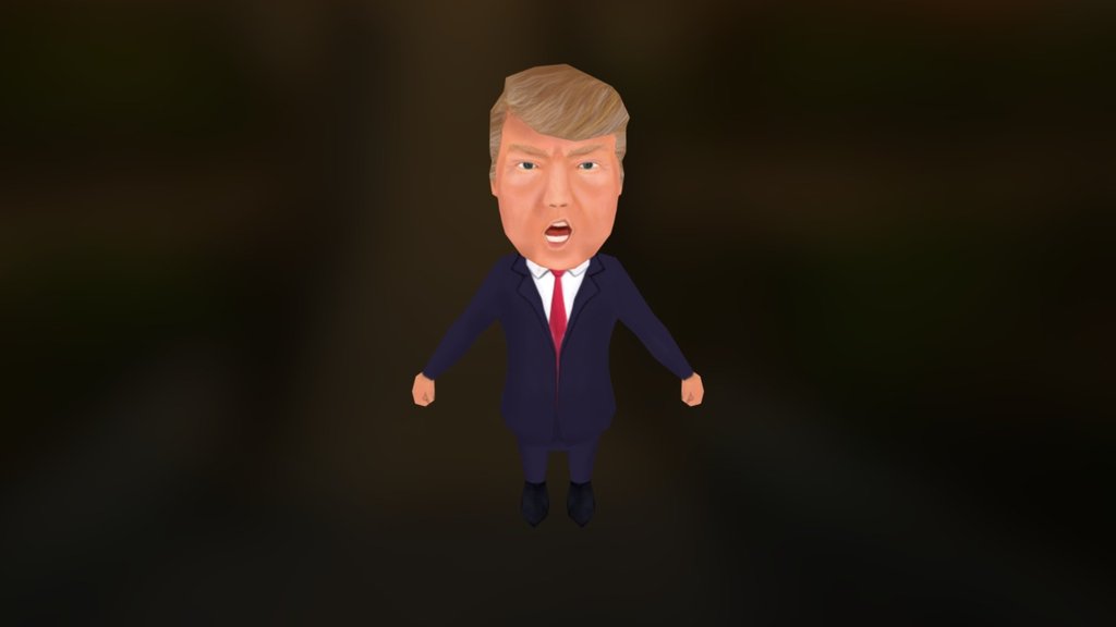Trump Final Hair - 3D model by somipuspwan.84 [5230473] - Sketchfab