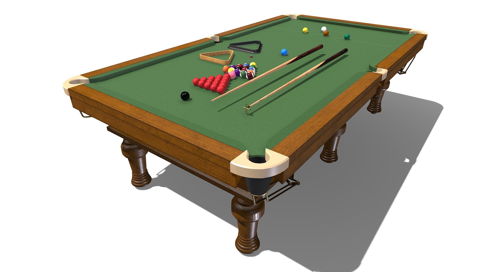 Snooker / Pool / Billiards Table - Buy Royalty Free 3D model by Studio ...