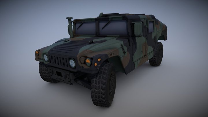 Humvee-low-poly 3D models - Sketchfab