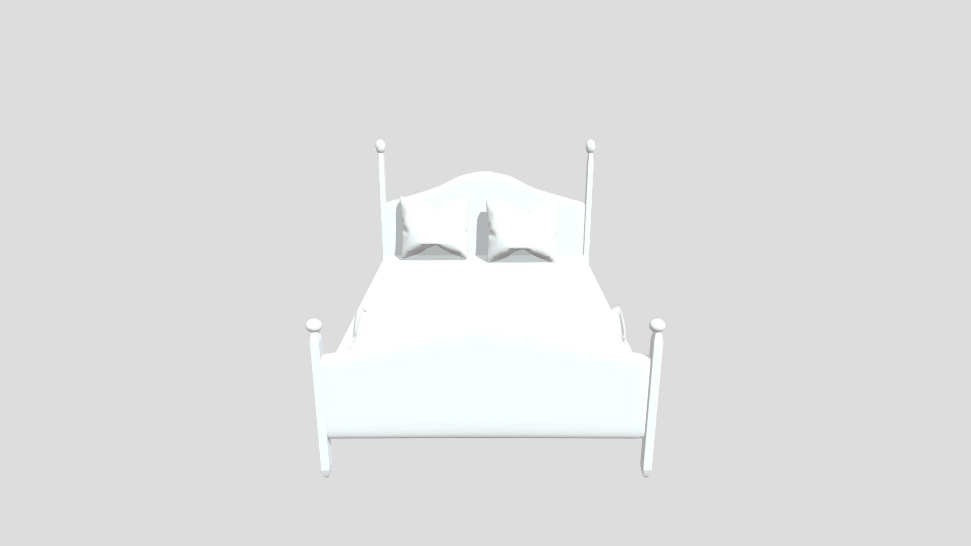 low poly bed - Download Free 3D model by paruu58 [5233a98] - Sketchfab