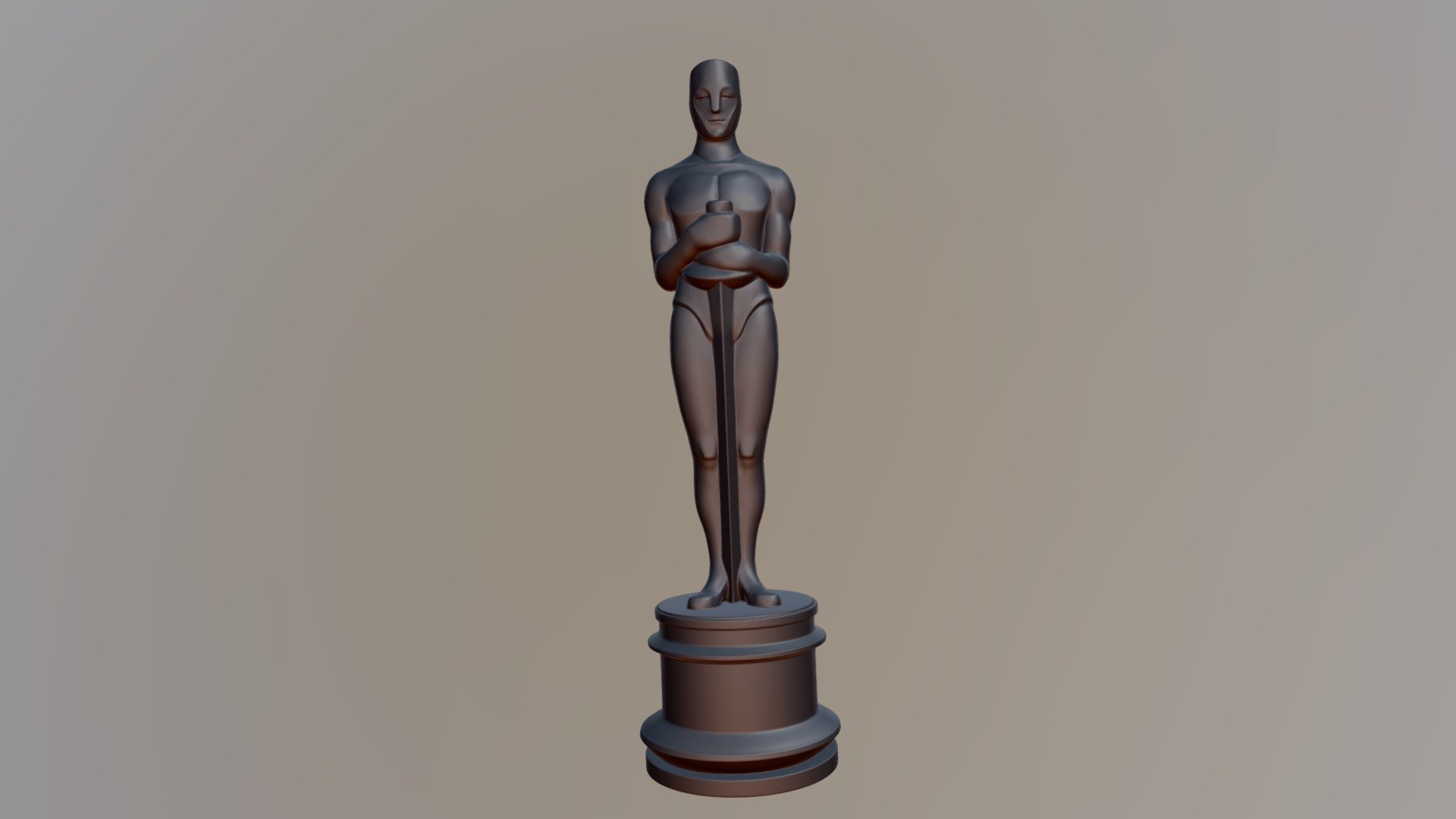 Oscar Statue - 3D model by Blueprint 3D Budapest (@blueprint) [5234d64 ...