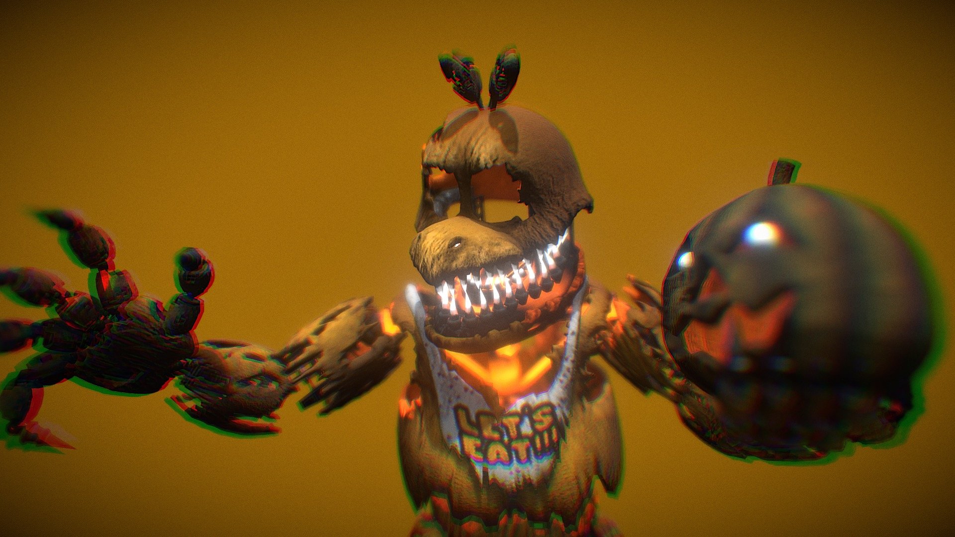 jack-o-chica retexture - Download Free 3D model by 🩸Bloodmc🩸 ...