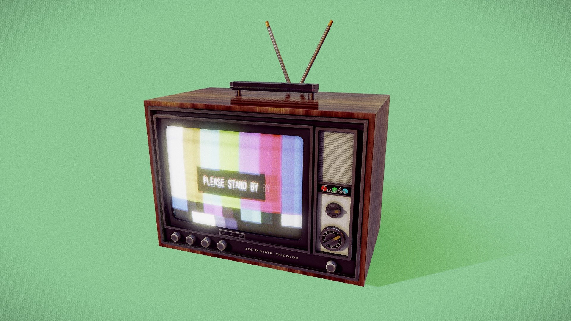 Vintage TV - Buy Royalty Free 3D model by SLASH / RENDAR (@SLASH-RENDAR ...