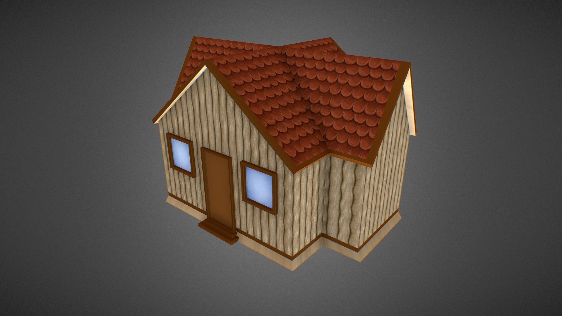 Basic House Textured - 3D model by Kafu Dev (@kafudev) [523dd50 ...