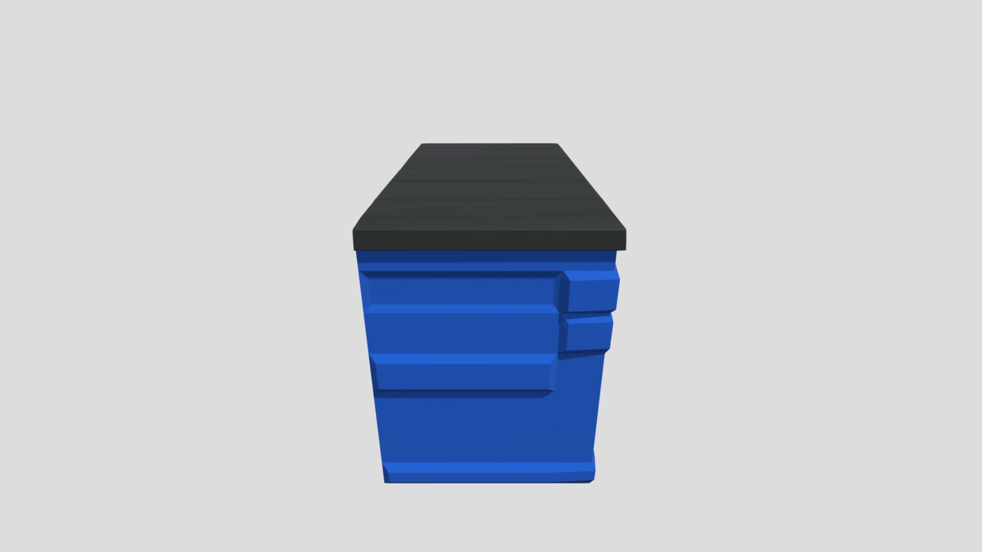 Blue Bin - 3D model by James H (@TheGibbonGamer) [523e19f] - Sketchfab
