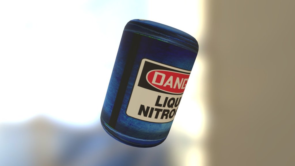 Liquid Nitrogen Barrell - 3D model by LaxSyndicate [523e6b4] - Sketchfab