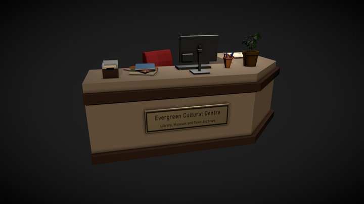 Info-desk 3D models - Sketchfab