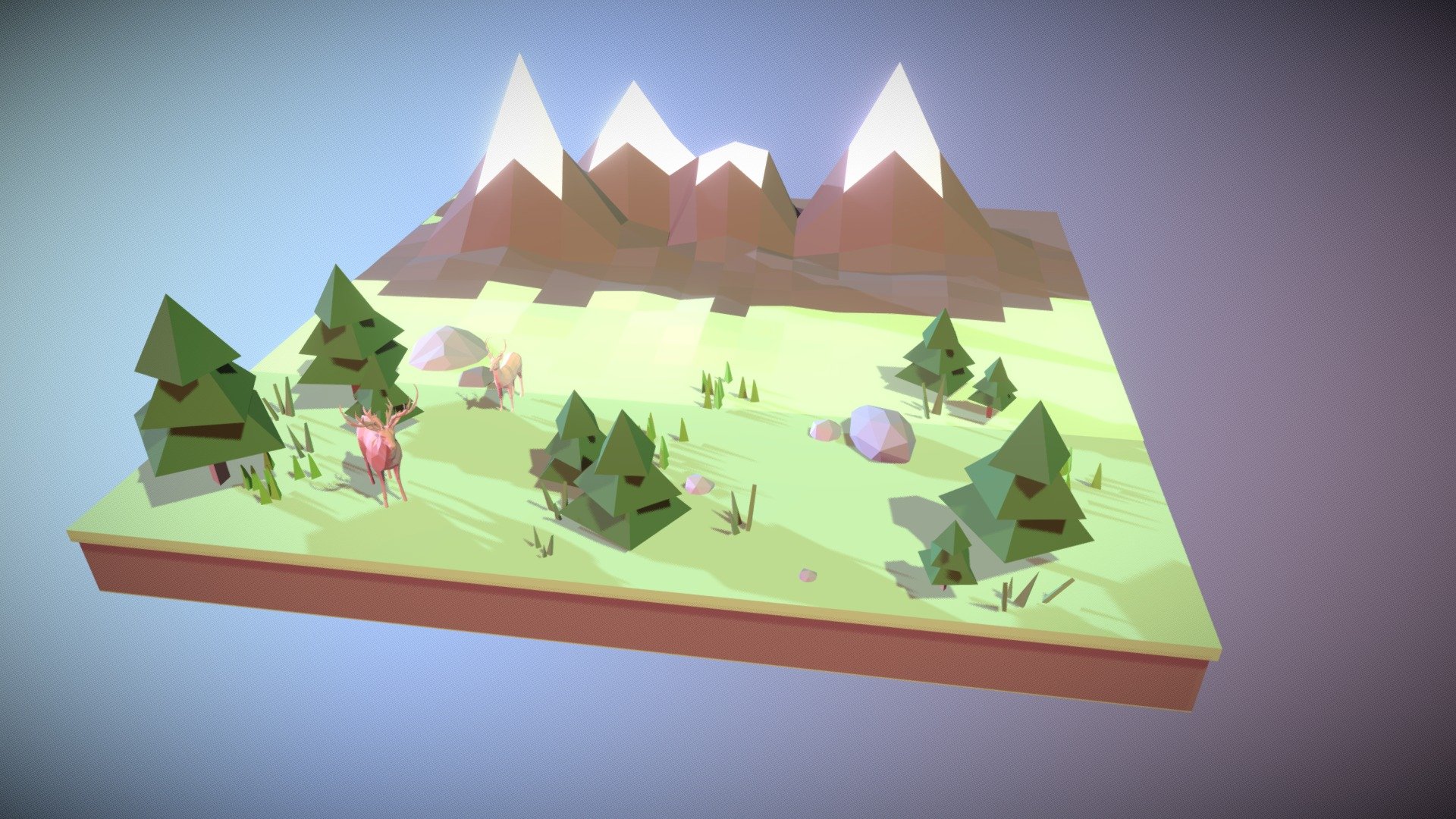 Forest Diorama Scene ; KNB127 - 3D model by hauntd [524075b] - Sketchfab