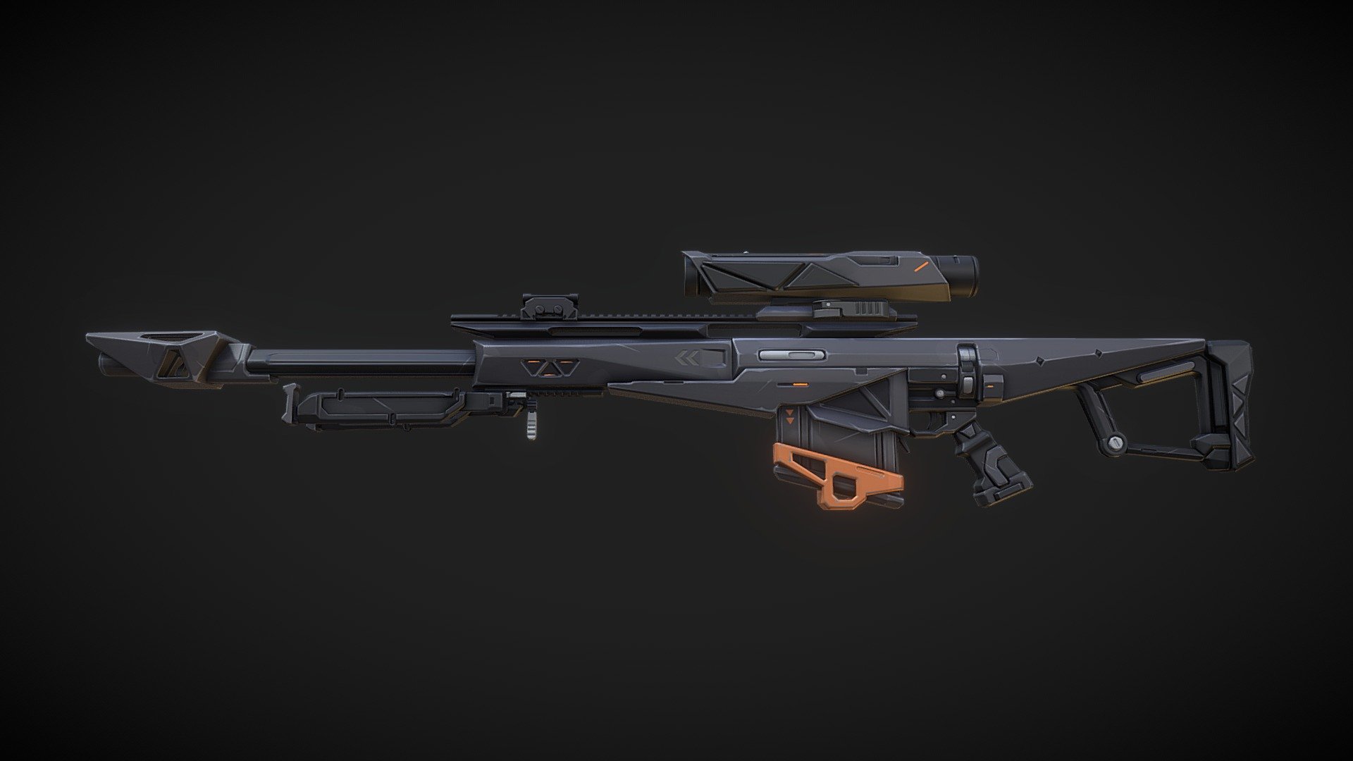 Semi-automatic Anti-material Rifle #1 - Buy Royalty Free 3D model by ...