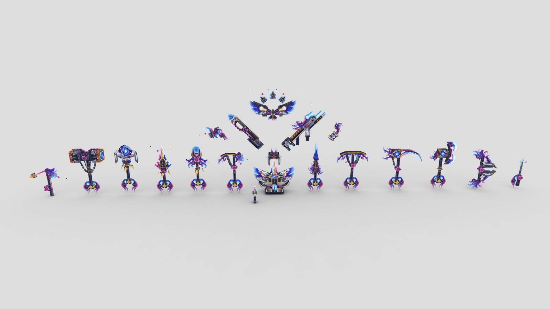 Galaxy Weapon & Tool Pack - Buy Royalty Free 3D model by EliteCreatures [52475ca] - Sketchfab Store
