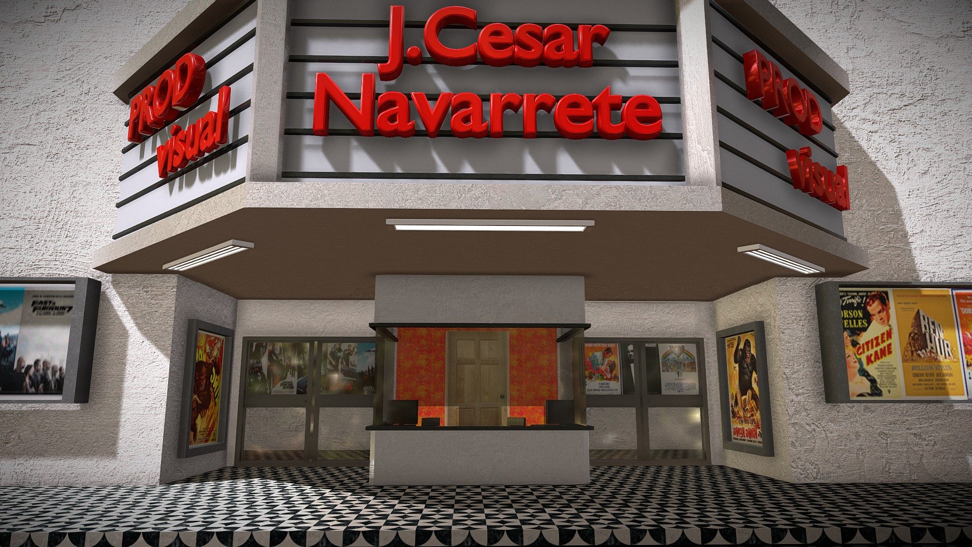Cine - Download Free 3D model by J.César Navarrete (@JcVisualPro ...