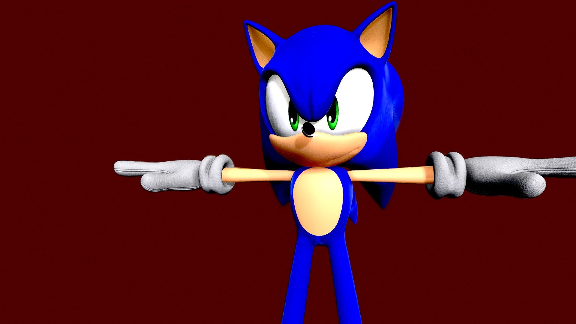 Sonic Paul Rig but FK - Download Free 3D model by ScruffyMcducky ...