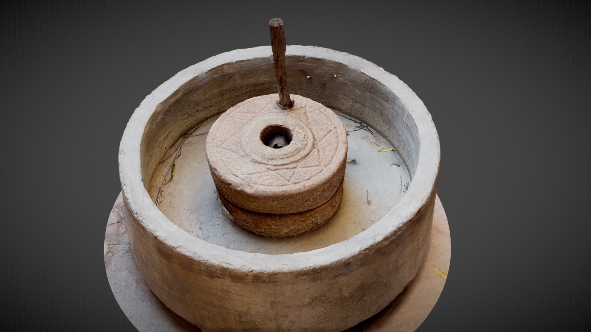 300 year old Grinding Stone - Buy Royalty Free 3D model by raobott ...