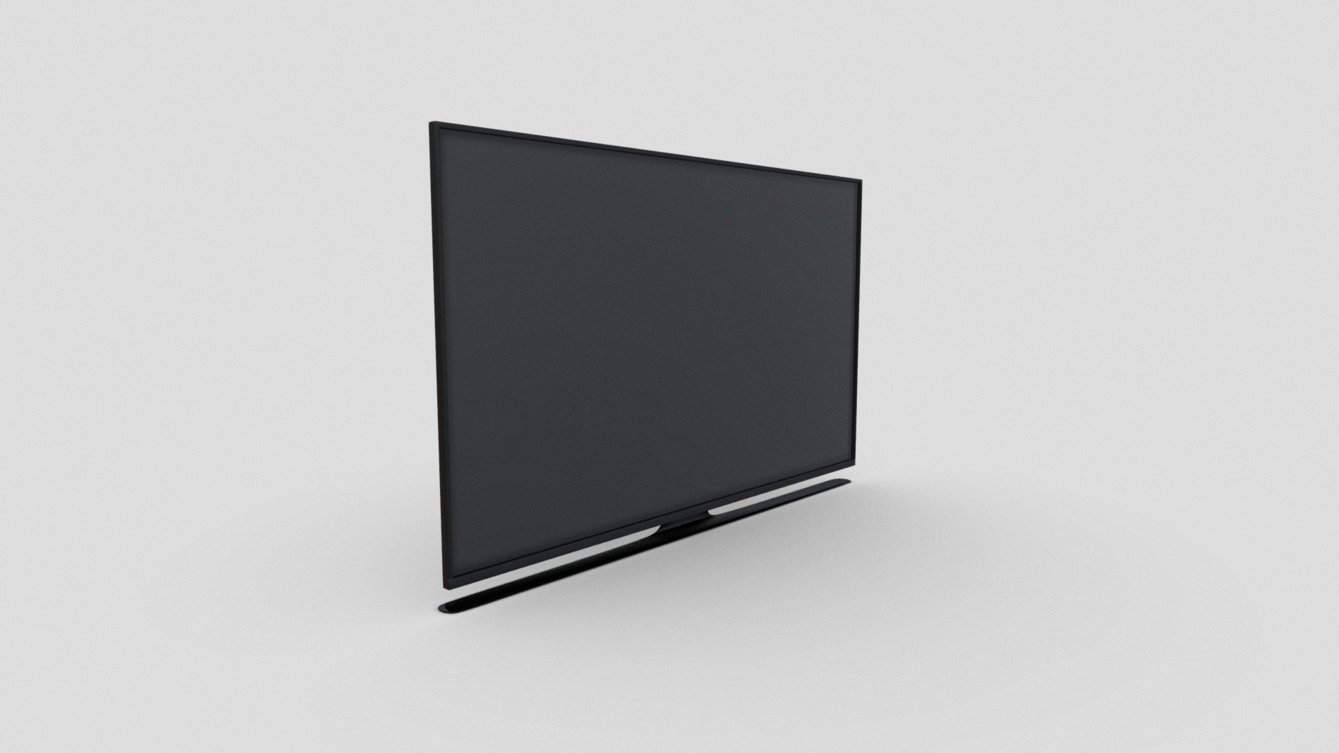 LED TV 65 In With Stand - Buy Royalty Free 3D model by ...