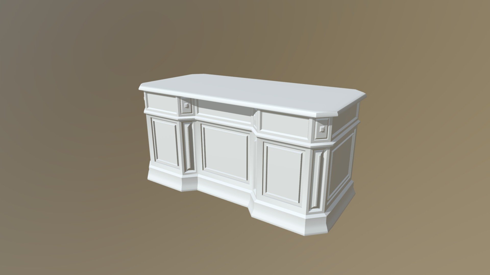 Large Desk - 3D model by srothenbuhler [524e522] - Sketchfab