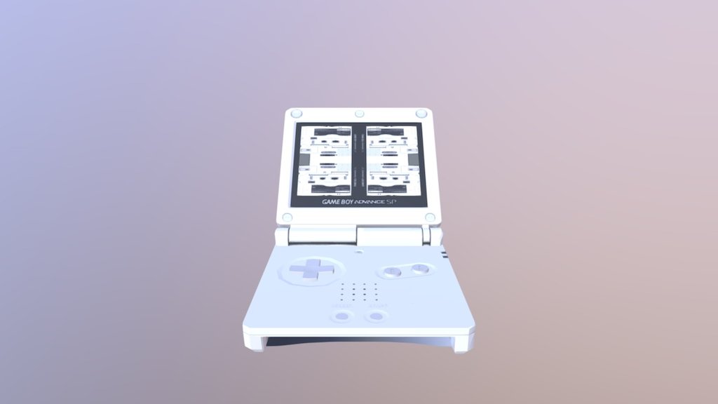 Game Boy Advance SP - 3D model by alexreed12345 [524e79d] - Sketchfab