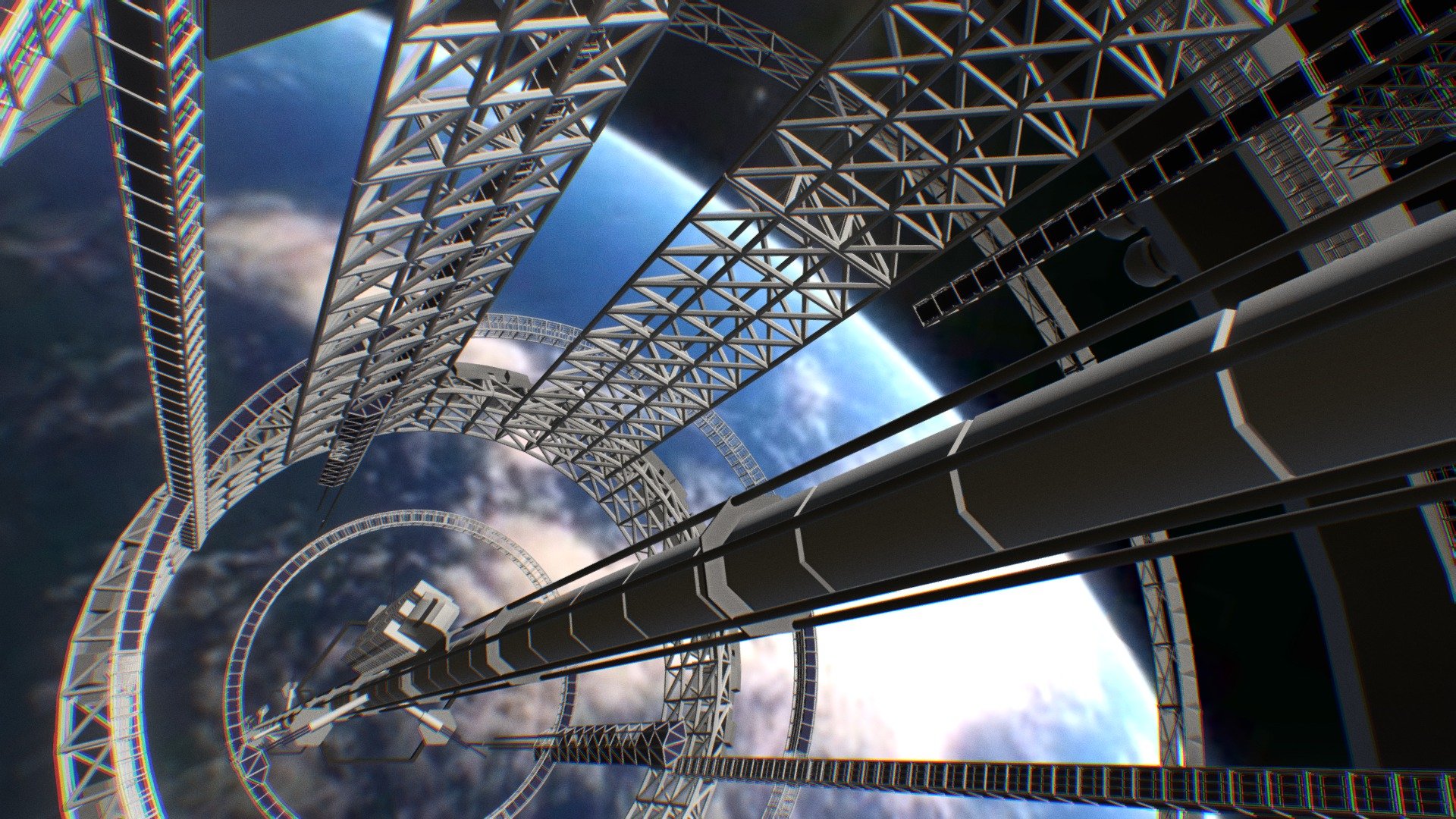 Space elevator - 3D model by testament (@testament2949) [52507d0 ...